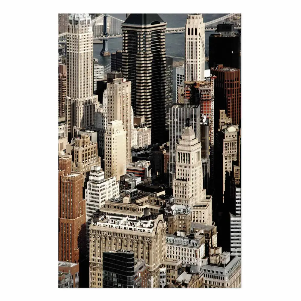 Poster decorativo Cidade Agitada - arquitetura urbana com vista para ...