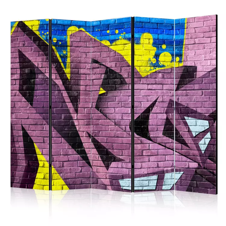 Biombo decorativo Arte de Rua - Grafite II - composição colorida em ...