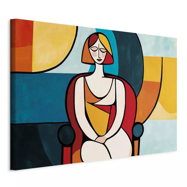Quadro em tela Picasso Inspirations - Woman Resting in an Armchair ...