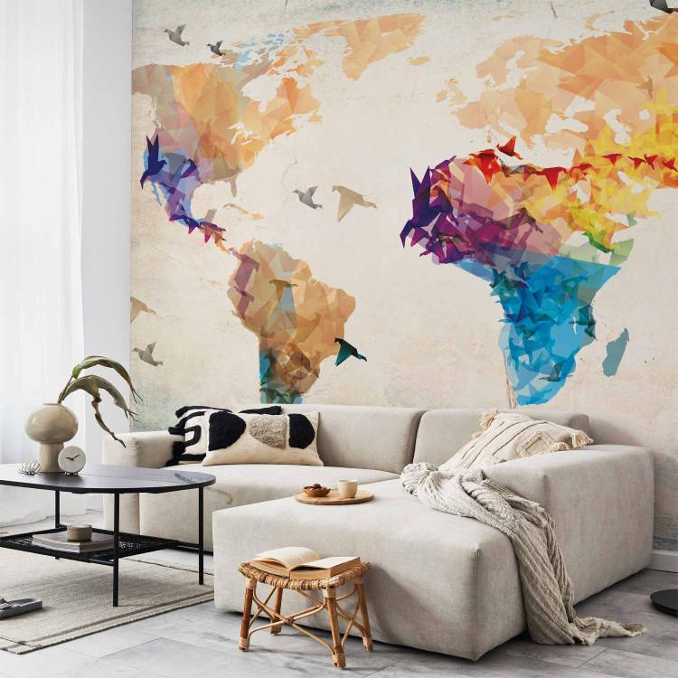 Mural mapa mundi, papel parede mapa mundo, mural mapa mundo, papel ...