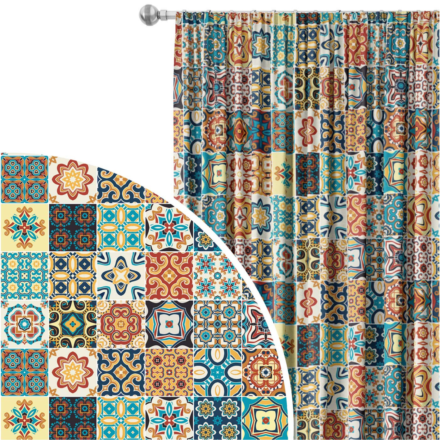 Cortina Spanish arabesque - a motif inspired by patchwork-style ...