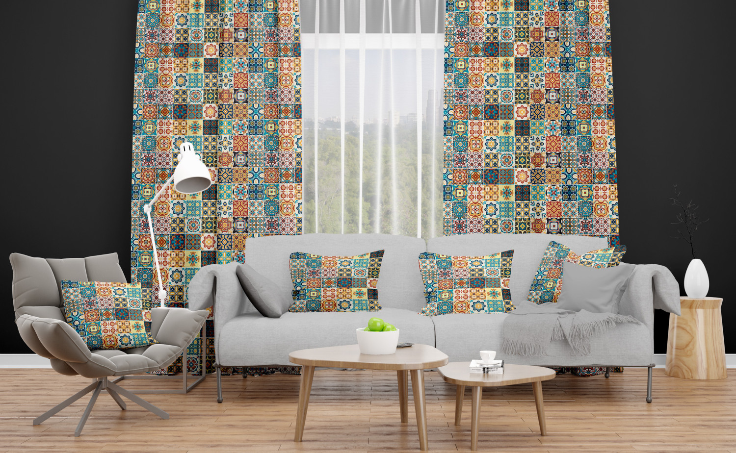 Cortina Spanish arabesque - a motif inspired by patchwork-style ...